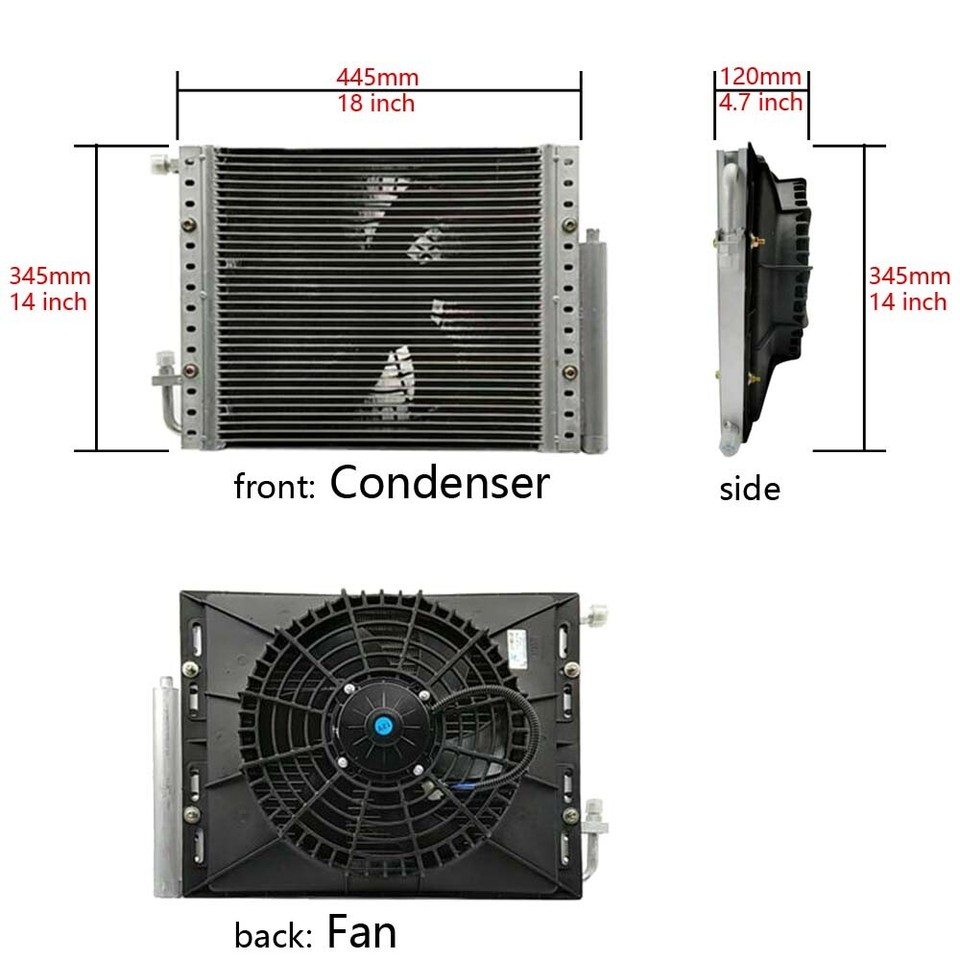 12V Underdash Heat&Cool Car Air Conditioner Universal Electric Truck ...