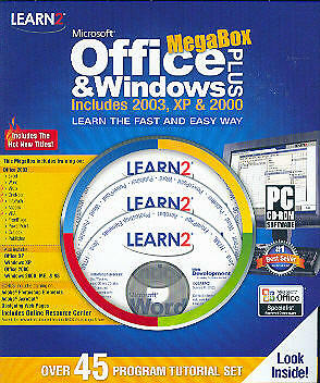 Learn Office and Windows Plus (45 Program Tutorial Set) Excel Word ...