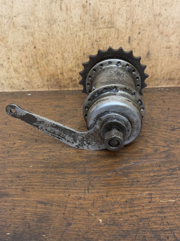 patina Prewar 1933 C4 morrow Bicycle coaster brake hub. 1/2” pitch cog ...