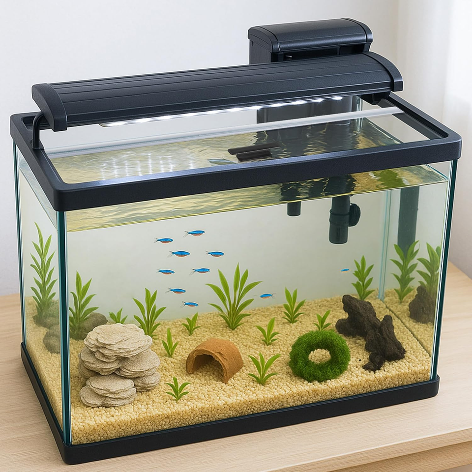 29.21 X 11.69 X 0.16In Clear Tempered Glass Canopy,Aquarium Fish Tank ...