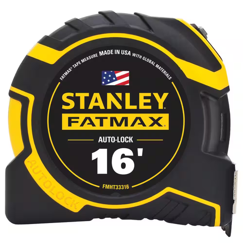 Fatmax 16 Ft. Autolock Tape Measure | Stanley Measuring Ft Tool X Rule ...