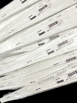 SET of 10 - Ikea BOAXEL Bracket for Shelf, Steel, White 15 ¾" 604.487. ...