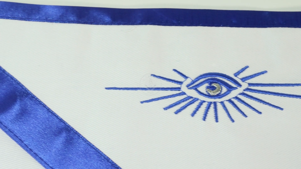 MASONIC Secretary Officer Cotton Apron - Freemason Blue Lodge Regalia ...