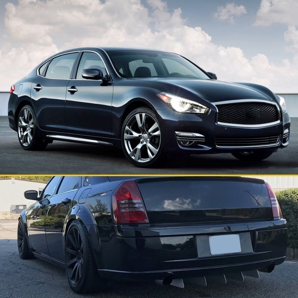 For Audi A3 A4 S4 S3 S5 B8 Rear Diffuser Carbon 10-Fin Bumper Splitter ...