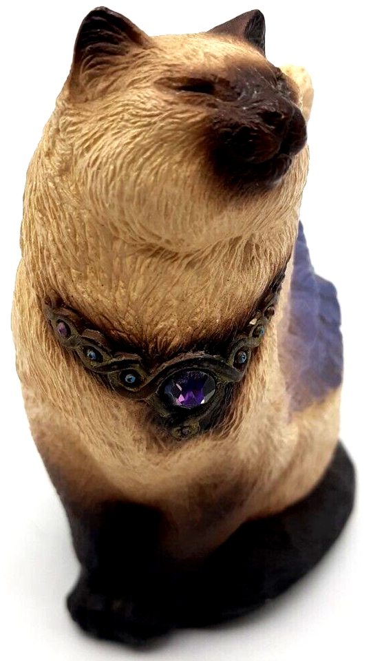 Windstone Editions 1988 Flap Cat Ceramic Figurine Winged Siamese ...