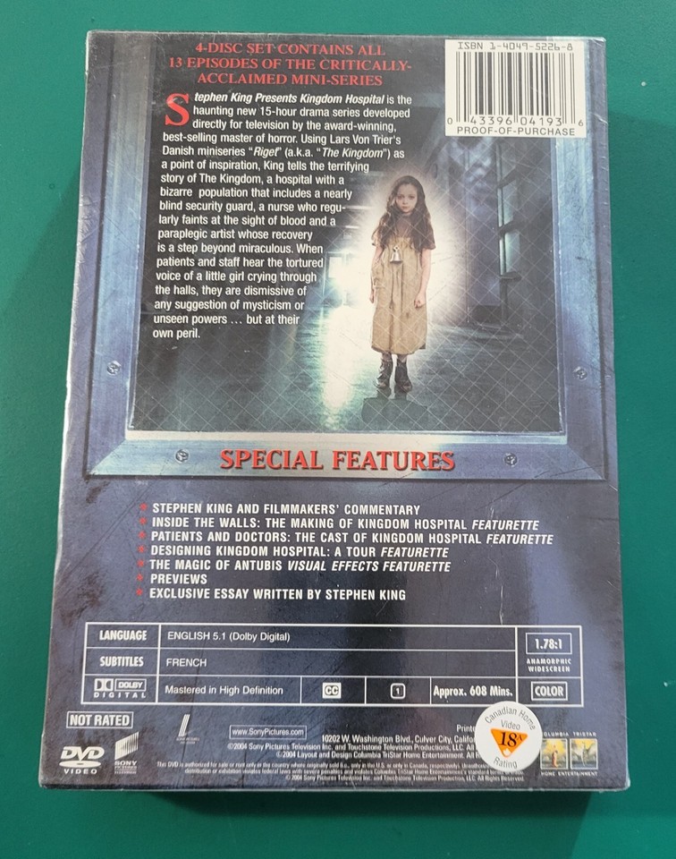 Stephen King Presents Kingdom Hospital (DVD, 2004, 4-Disc Set ...