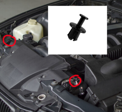 BMW E39 E46 X5 3.0L-L6 Cooling Fan Shroud Rivet Clip 2PCS P/N ...