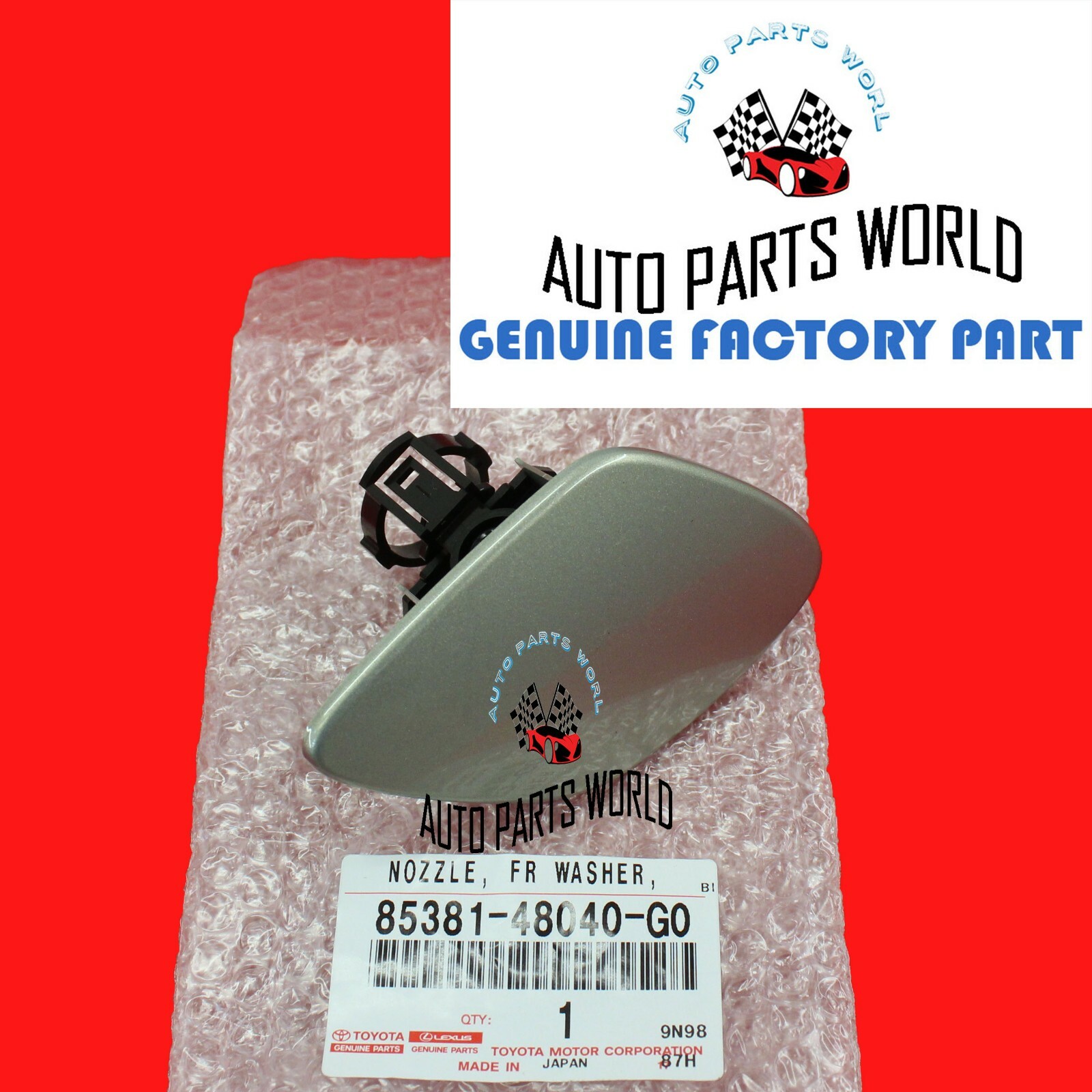 GENUINE OEM LEXUS RX330 RX350 OLIVE RIGHT HEADLIGHT WASHER NOZZLE 85381 ...