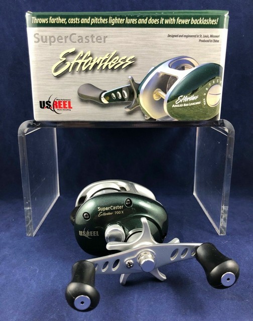 US Reel Supercaster Effortless 700X Baitcasting Reel Right Handed for ...