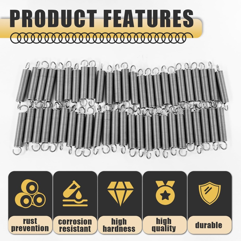 With Hook Extension Tension Spring Wire Dia 1.5-2.5 mm 304 Stainless ...