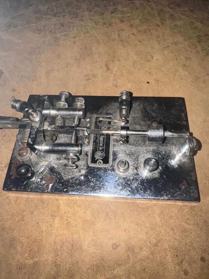 Morse Code Key Telegraph Apparatus Paddle ham Radio Speed bug NOT ...