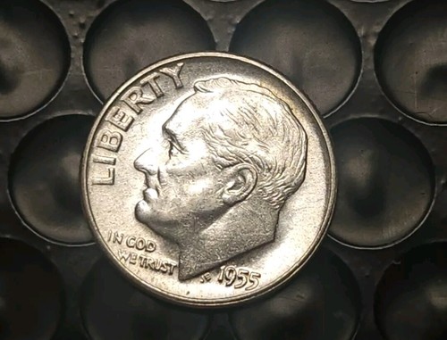 1955 D Roosevelt Dime 90% Silver US Coin | eBay