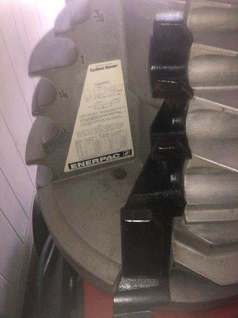 GB ENERPAC CYCLONE B2000 CONDUIT BENDER GREENLEE 555 854 855 PVC COATED ...