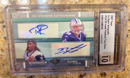 2007 Topps Co-Signers - Co-Signers Autographs Tony Romo, Isaiah ...