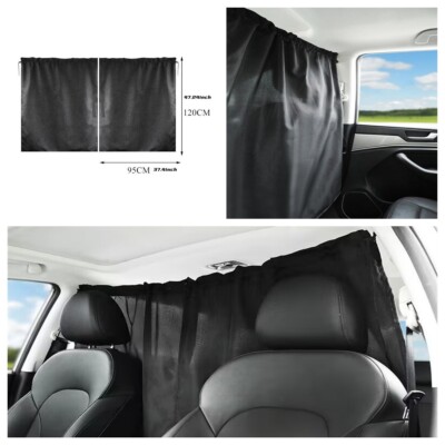 Car SUV Divider Curtains/Sun Shades Window Covers For Privacy Travel ...