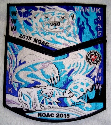 NANUK 355 GREAT ALASKA POLAR BEAR 523 OA 100TH 2015 NOAC FLAP ...