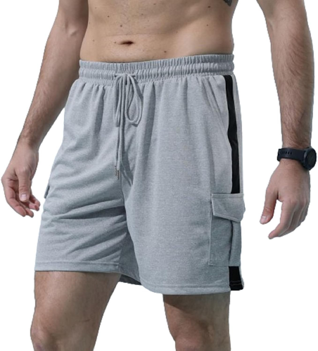 Rela Bota Men Sweat Shorts Workout Athletic Joggers Running Knit Shorts ...