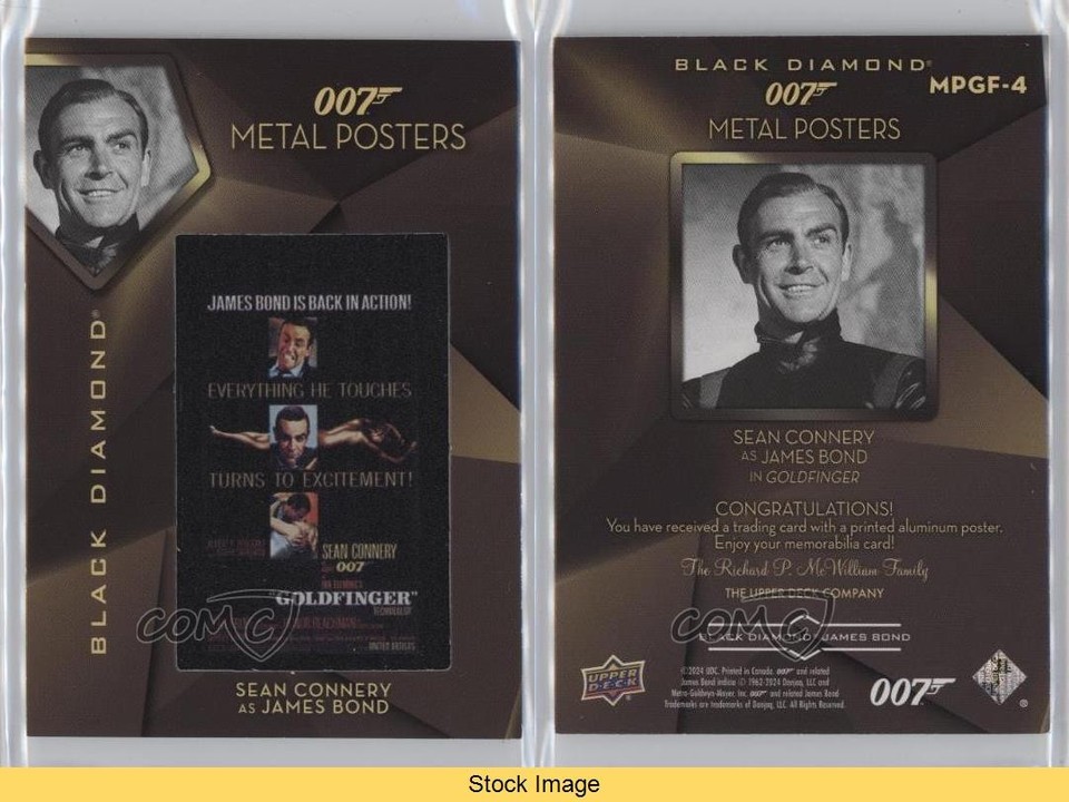 2025 James Bond Black Diamond 007 Metal Posters Goldfinger Sean Connery READ 4et | eBay