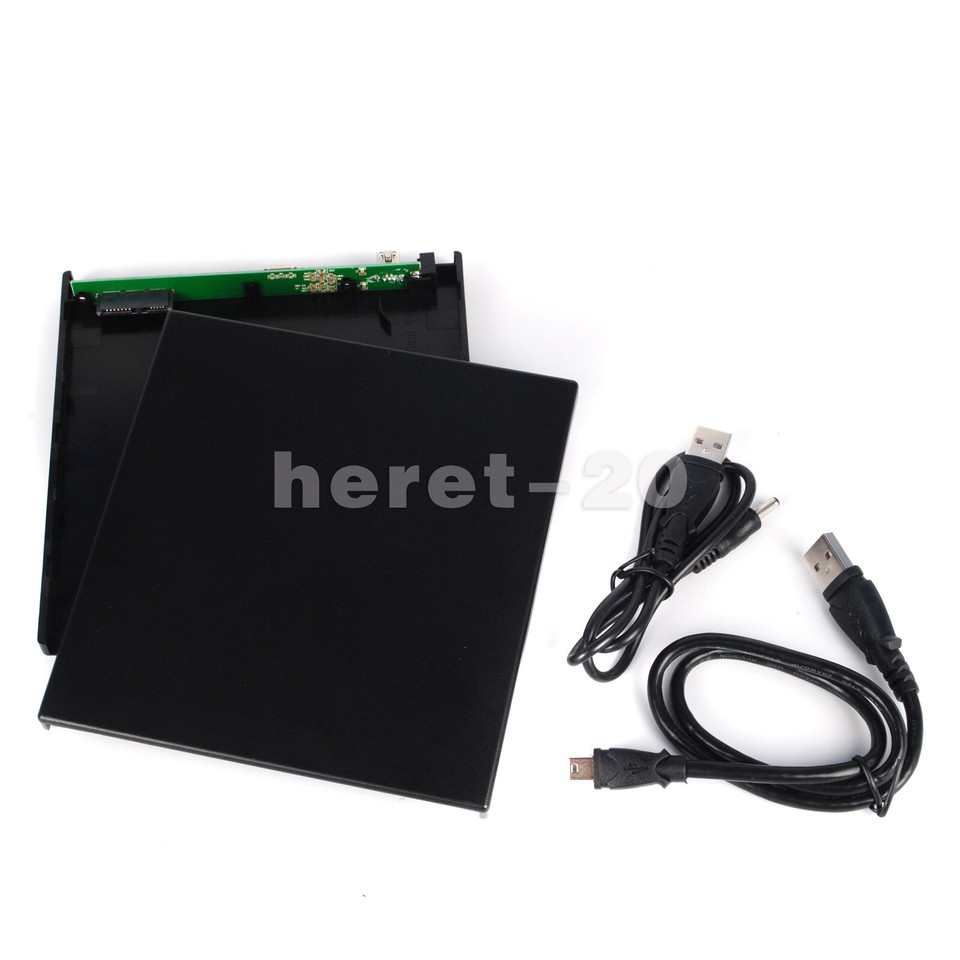 New External USB 2.0 Enclosure Case Caddy for SATA Blu-Ray DVD CD RW ...