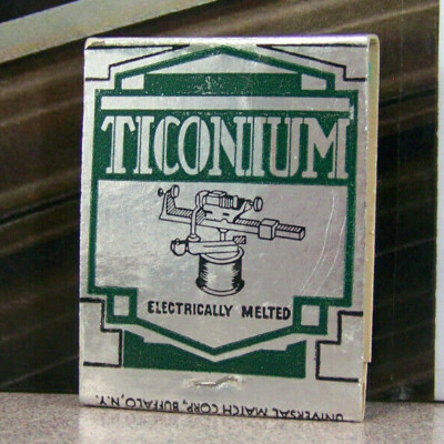 Vintage Matchbook M7 Lewiston Idaho Ticonium Electrically Melted Dental ...