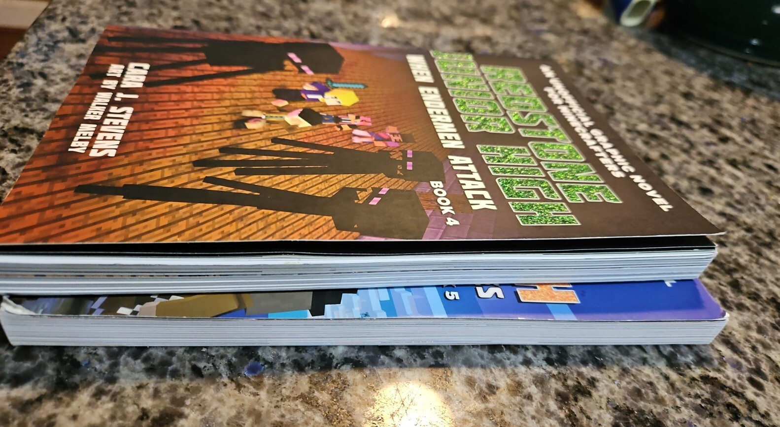 LOT Minecraft Redstone Jr High Graphic Novels #4 Endermen Attack #5 ...