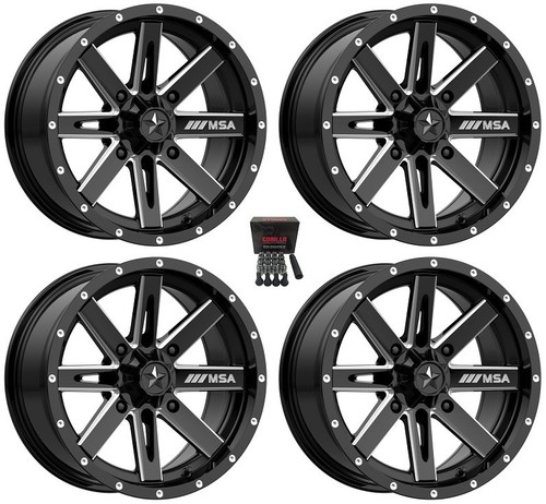 MSA M41 Boxer UTV Wheels/Rims Milled 14" Polaris RZR 1000 XP | eBay