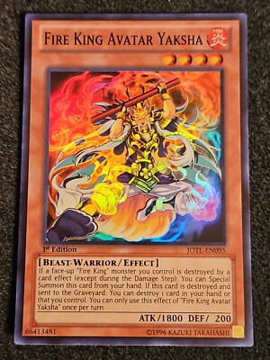 Yugioh TCG - Fire King Avatar Yaksha - JOTL-EN095 VLP - Super Rare ...