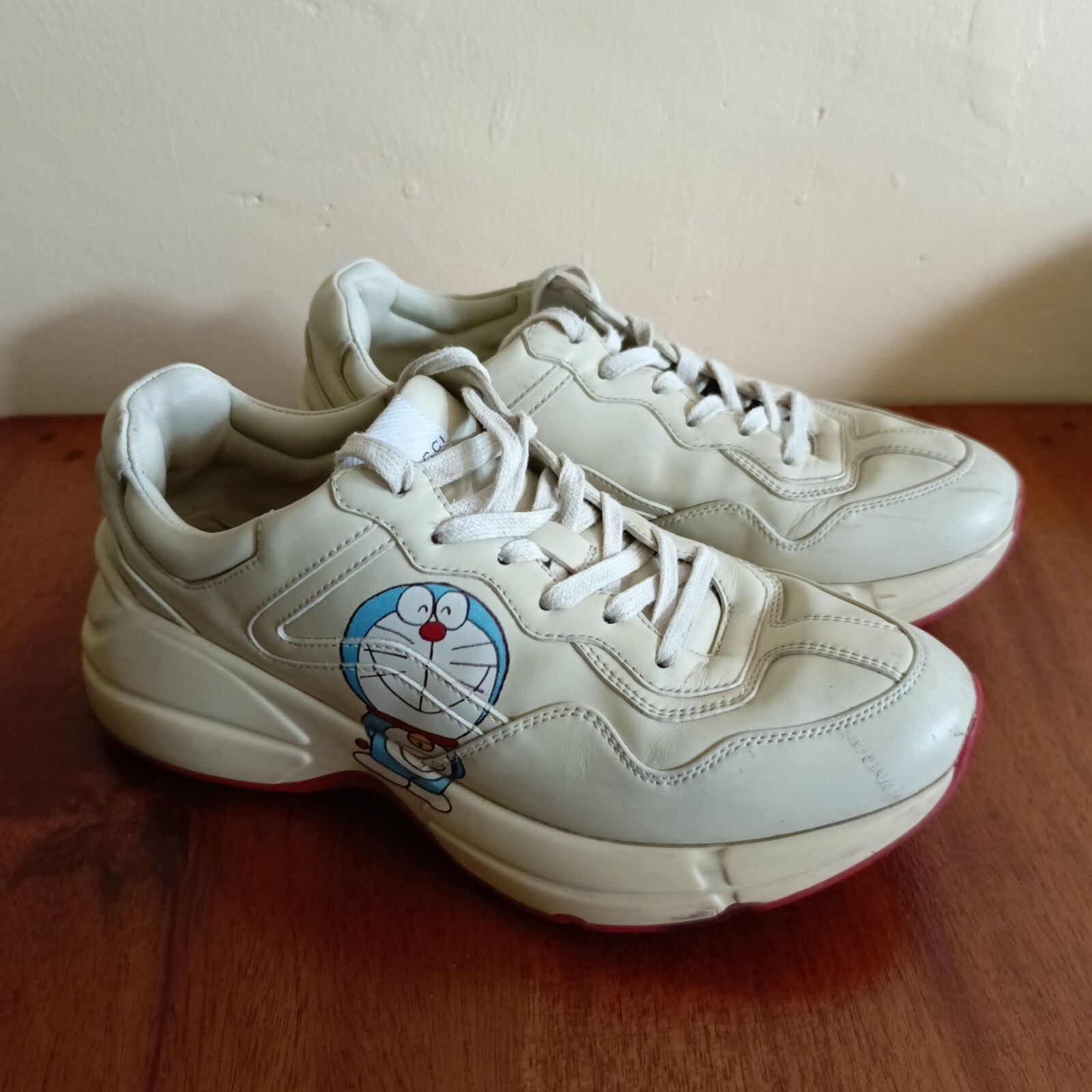 GUCCI x Disney Rhyton Doraemon Leather Sneakers EU Si… - Gem