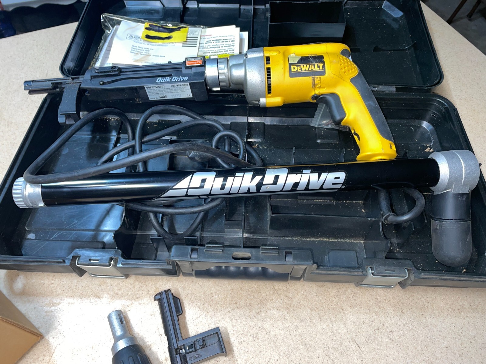 DEWALT ELEC QUICK DRIVE Dry Wall AUTOFEED QUIK DRIVE 3" SCREW Gun ...
