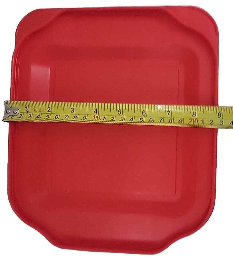 LOT OF 2 Pyrex 222-PC 8x8" Storage Plastic Lid Cover Red for Glass Baking Dish | eBay