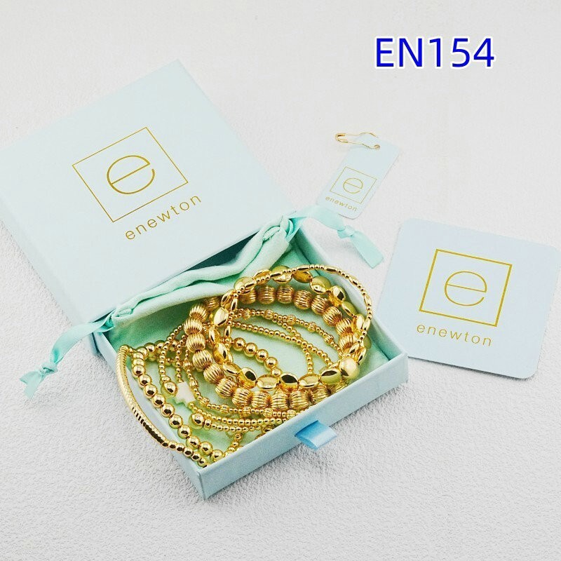 Enewton Cross White Beaded Set 8pcs Bracelet Stack 14k Gold Filled | eBay
