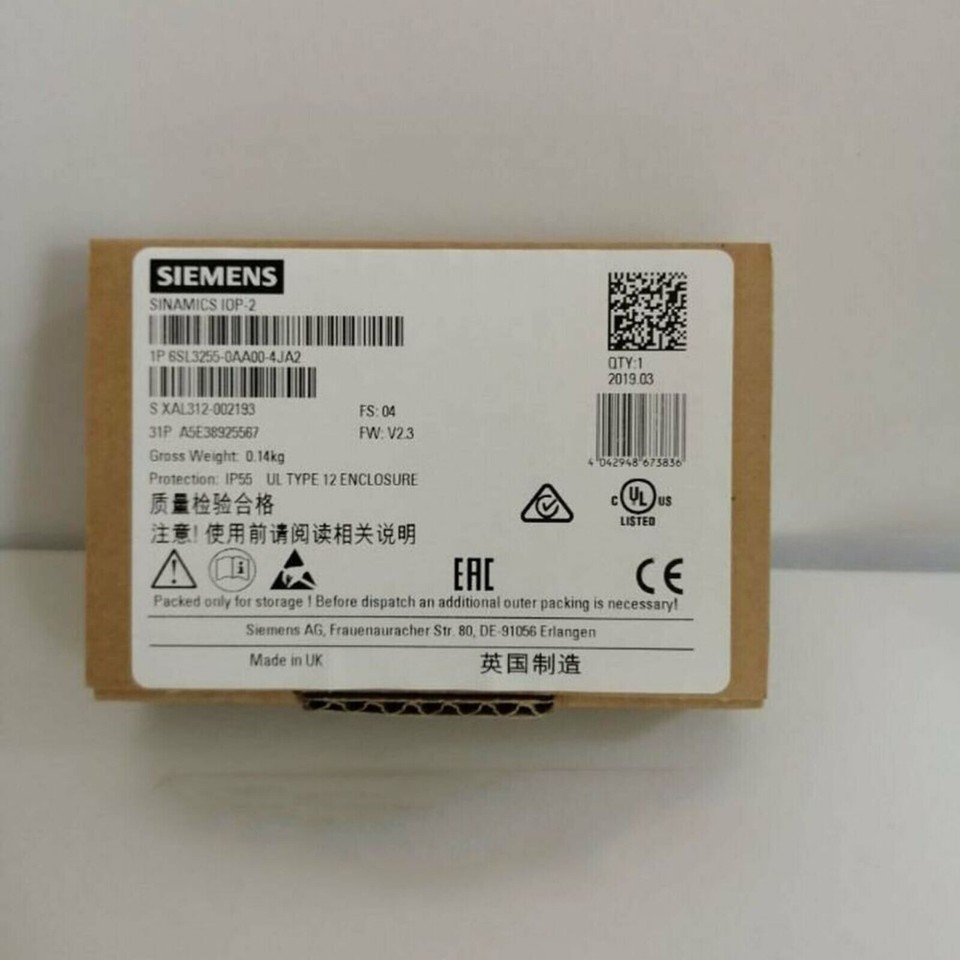 New Siemens 6SL3255-0AA00-4JA2 6SL3 255-0AA00-4JA2 G Intelligent ...