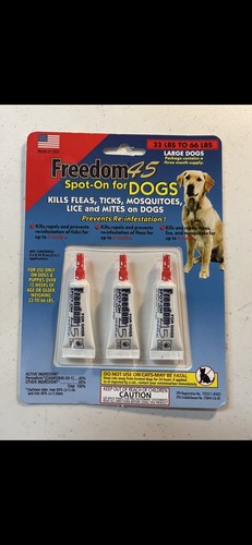 FREEDOM 45 SPOT ON FOR DOG LARGE DOG 33 LBS TO 60 LBS NEW SKU A12 | eBay