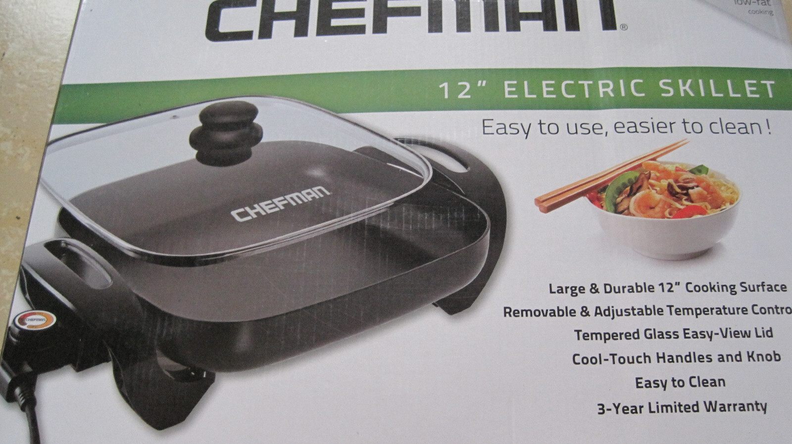 Chefman 12" Electric Skillet (NEW) | eBay