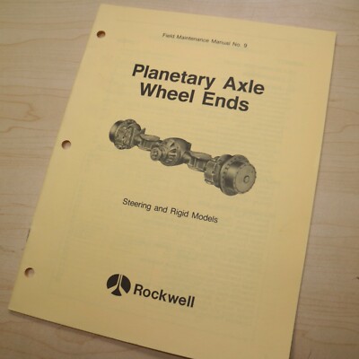 ROCKWELL Planetary Axle Wheel End Steering Rigid Maintenance Service ...