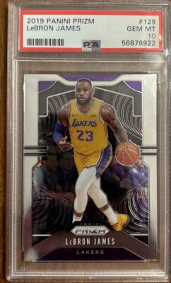 Lebron James Base Card 2019-20 Panini Prizm #129 PSA 10 Lakers | eBay
