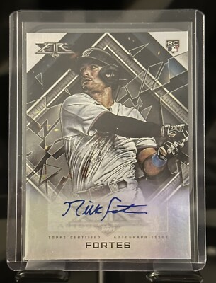 2022 Topps Fire MLB Baseball NICK FORTES Rookie Auto Miami Marlins RC # ...