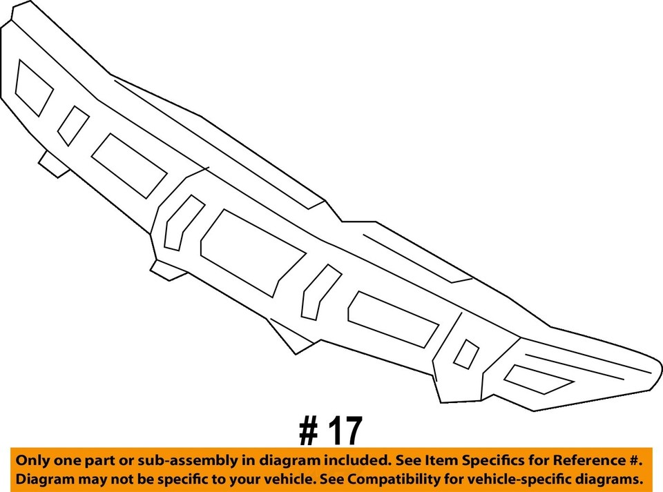 KIA OEM 2018 Rio Front Bumper Grille-Sight Shield 86353H9000 | eBay