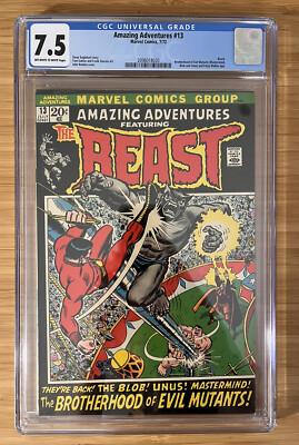 Amazing Adventures Featuring BEAST #13 (Jul 1972, Marvel) CGC 7.5 | eBay
