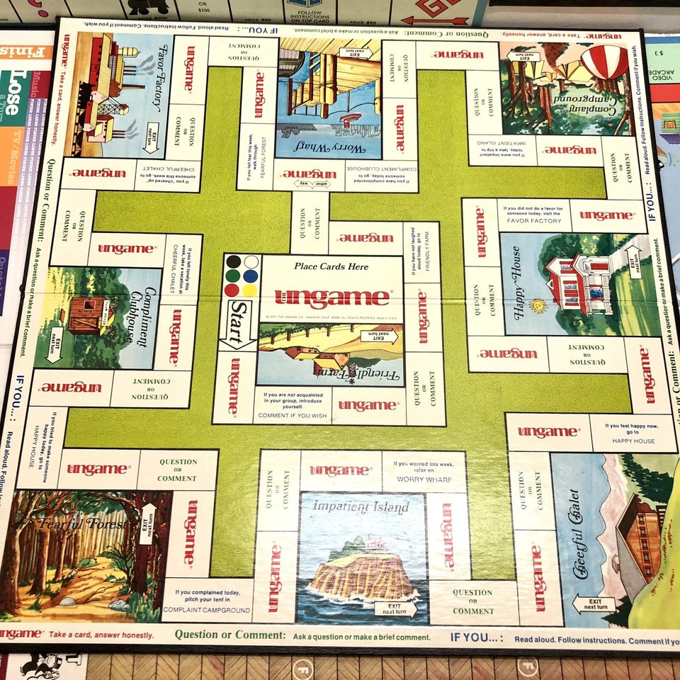 Vintage Game Board Lot for Display or Crafts. 7 Vintage Board Game ...