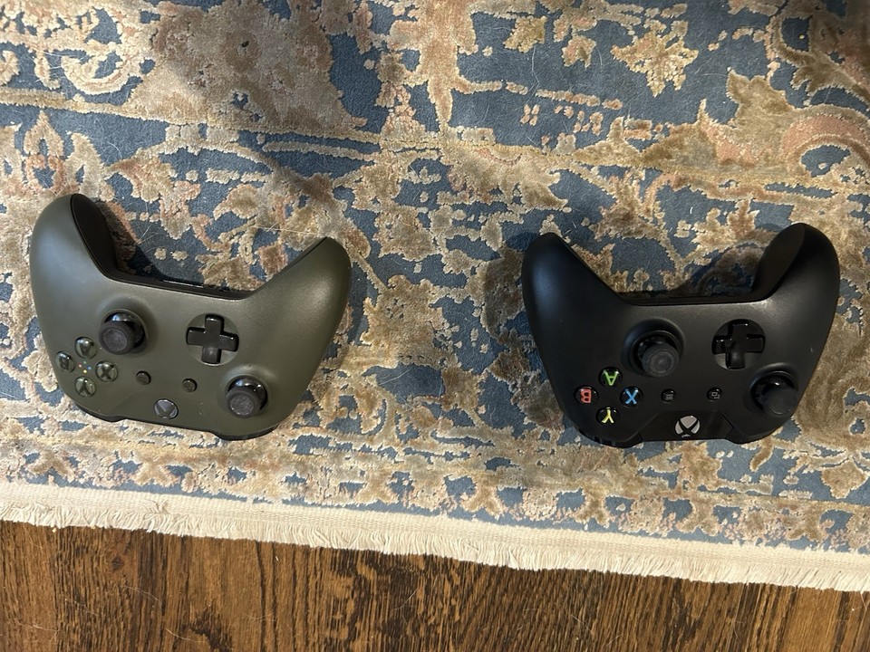 Microsoft Xbox One S Military Green Console Model 1681 w/ controllers ...