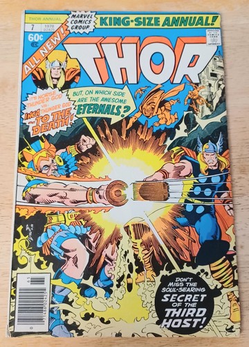 THE MIGHTY THOR 7 king-size annual marvel comic avengers loki hulk 1st ...