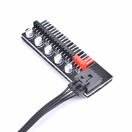 PC Fan Hub Splitter Speed 5 Port Controller Adapter for 4 Pin PWM ...