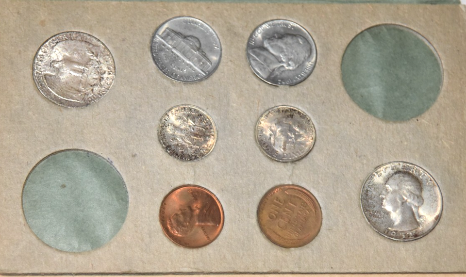 1952 P D S US Double Mint Set W/ Original Holders Partial Set | eBay