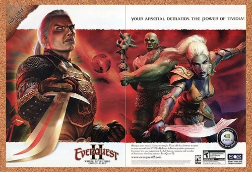 EverQuest II PC Original 2006 Ad - NVidia Sony MMO Video Game Promo | eBay