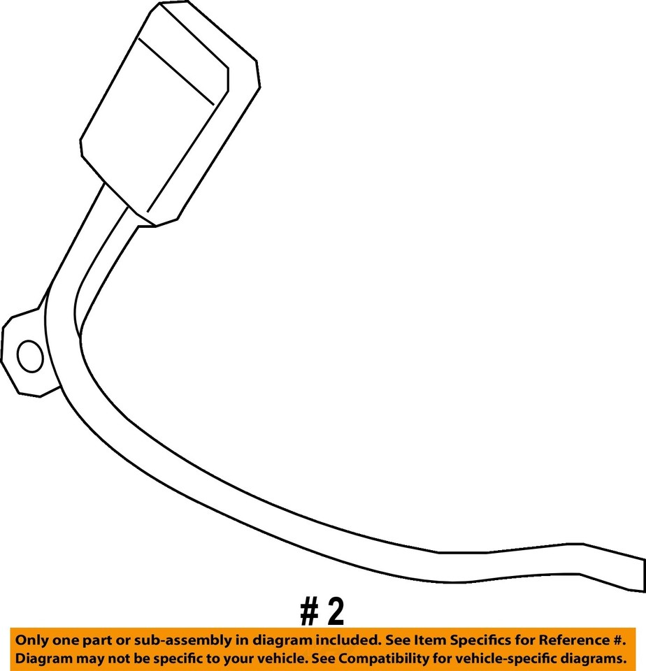GM OEM 08-10 CTS Restraint Systems Front Seat Belts-Buckle 19181819 | eBay