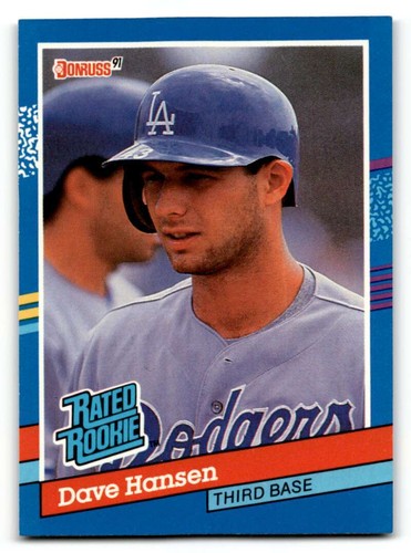 1991 Donruss #45 Dave Hansen Los Angeles Dodgers Baseball Cards EX/N ID ...