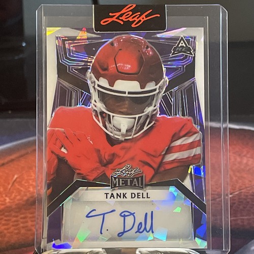 2023 Leaf Metal Tank Dell Rookie Auto 1/1 Houston Texans Signed Proof ...
