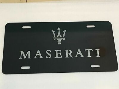Maserati Aluminium License Plate Highest Quality Lightwieght For All ...