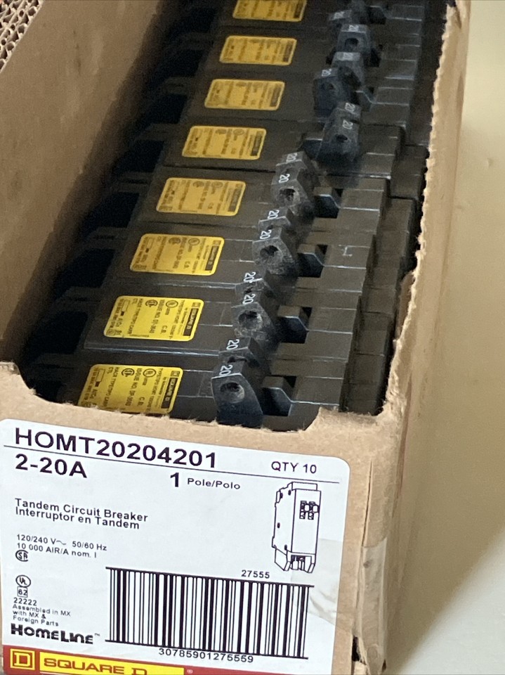 HOMT2020 / HOMT20204201 Square D Twin 20/20 1 Pole Tandem Circuit ...